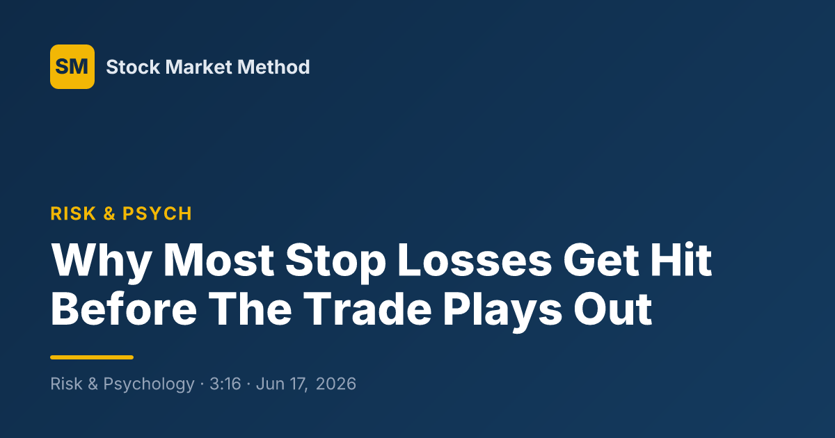 Why Most Stop Losses Get Hit Before The Trade Plays Out | Stock Market ...